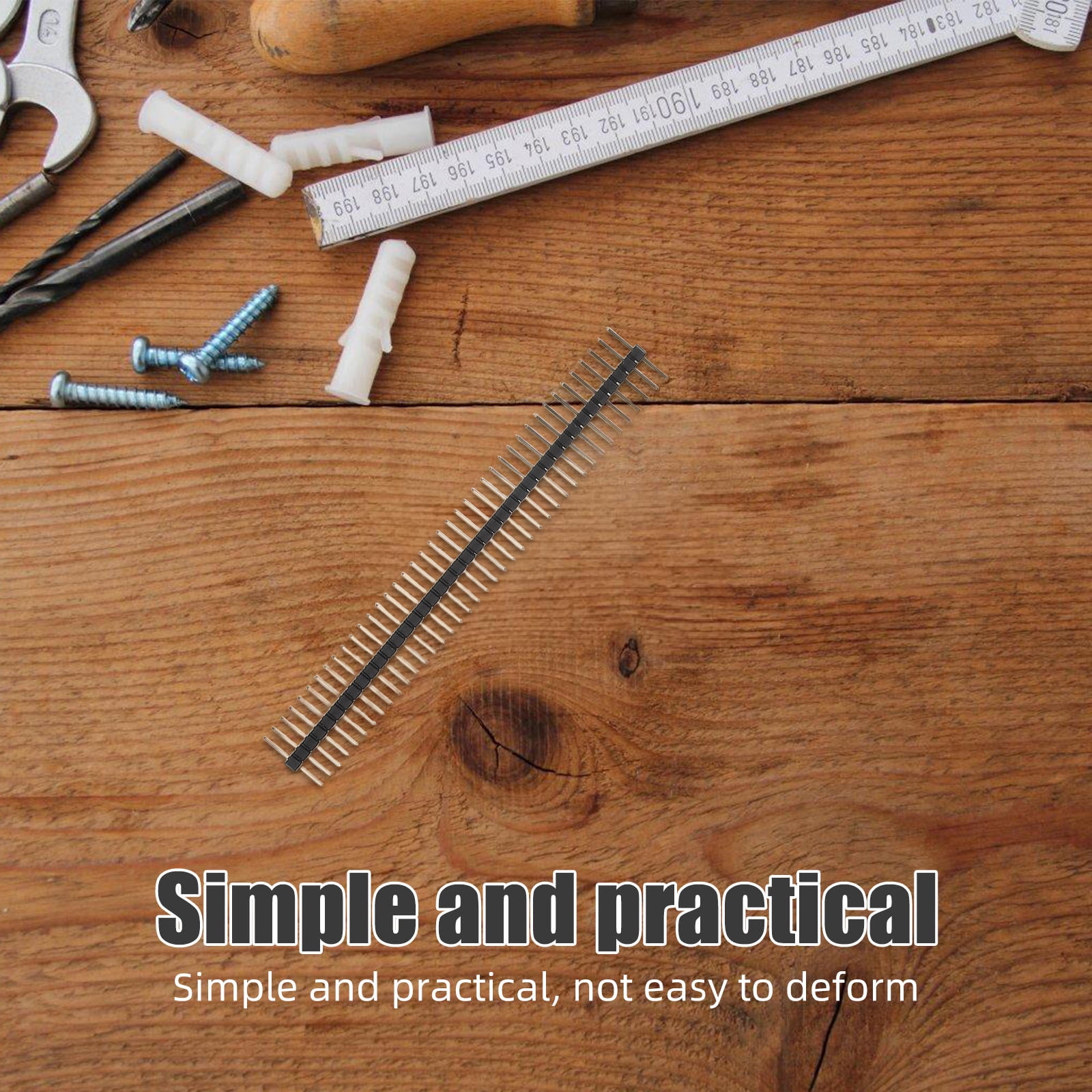 WHAMVOX 20pcs Female Header Pin 40 Pin Header Strip Long Pins 40 Pin ...