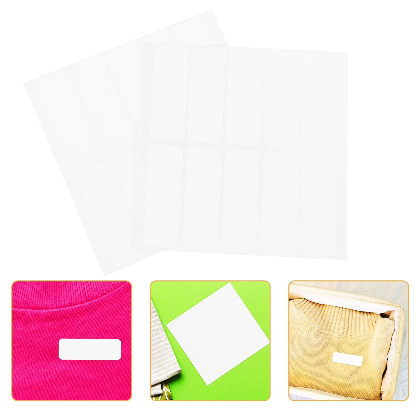 WHAMVOX 20pcs Handwrite Iron On Labels For Clothing Writable Fabric ...