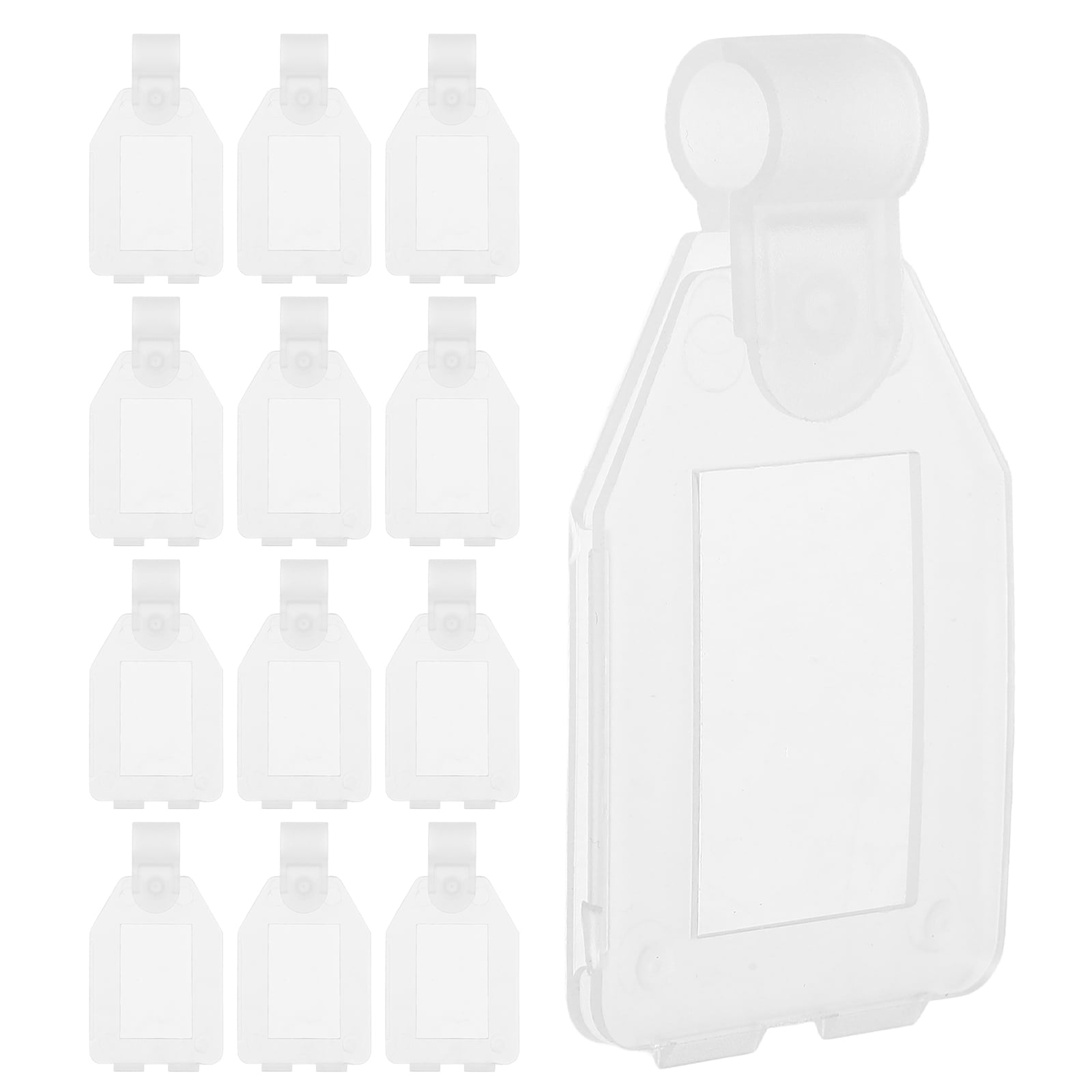 WHAMVOX 20pcs Shelf Price Label Holder Display Label Price Card Holder ...