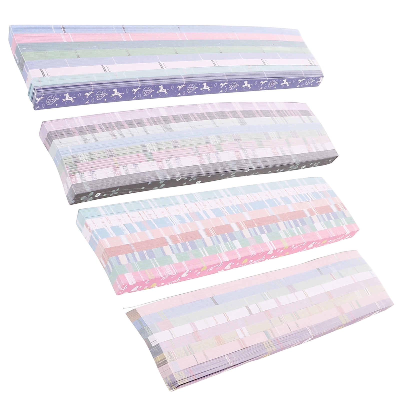 WHAMVOX 2160Pcs Star Origami Paper Strips Decorative Cartoon Star Paper ...