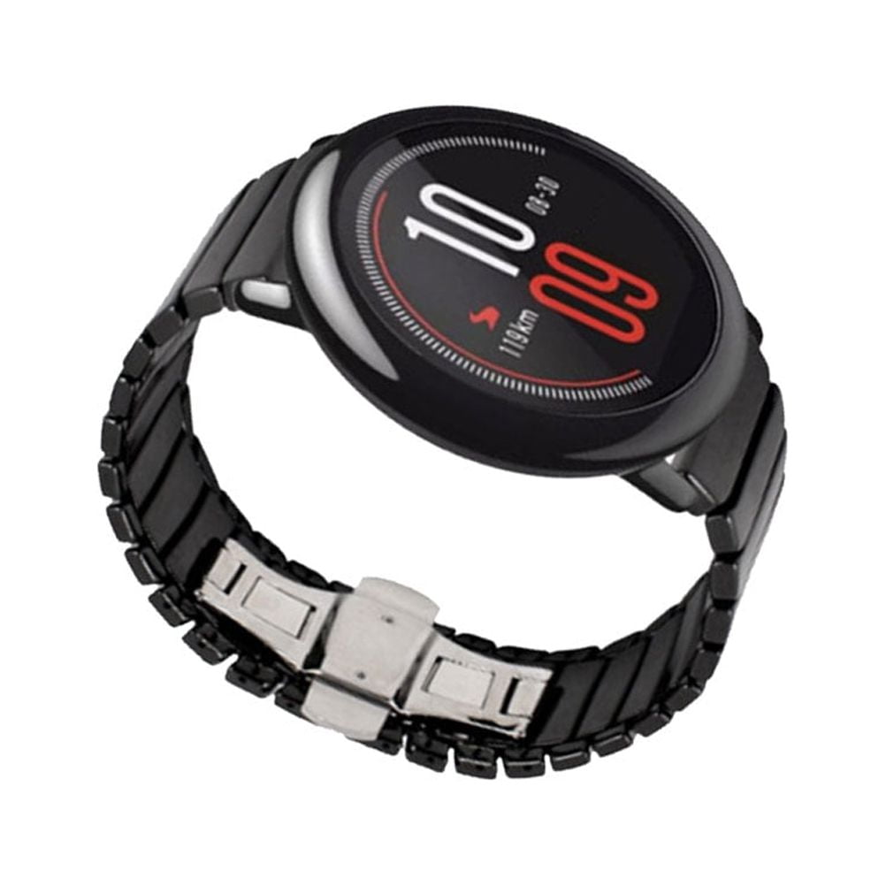 WHAMVOX 22mm Ceramic Watch Strap Bamboo Joint Watch Strap with Metal ...