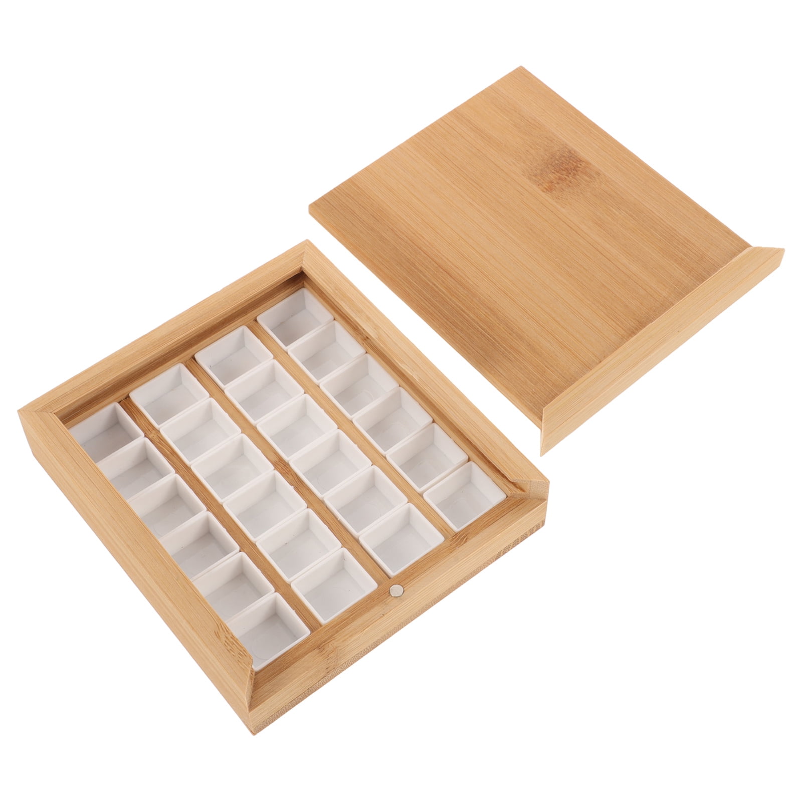 WHAMVOX 24 Mini Boxes Watercolor Packaging Box Artists Yellow Plastic ...