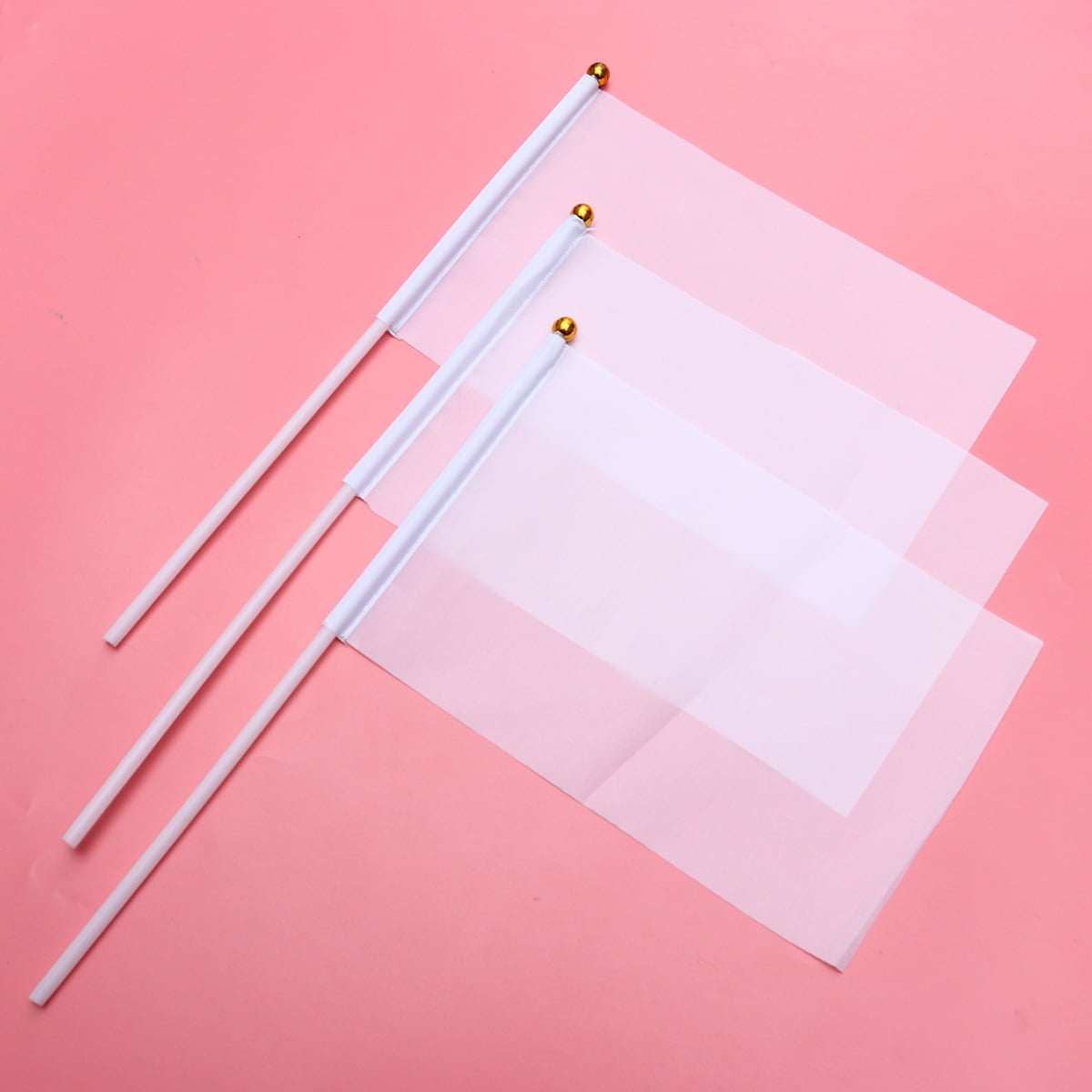 HOOWIFFY Community Events Hand-Cranked Flag Polyester White 24Pack ...