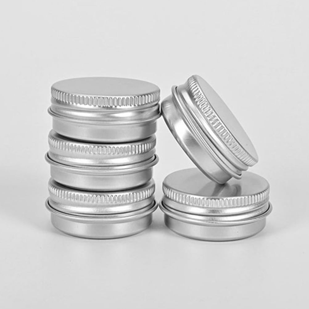 WHAMVOX 24 Pcs Container Aluminum Box Powder Organizers Storage Cases ...