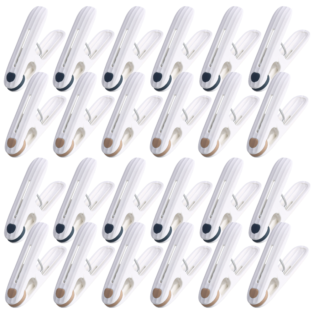 WHAMVOX 24 Pcs Drying Socks Clip Clothespin Hanger Clip Baby 6X1.6X2 ...
