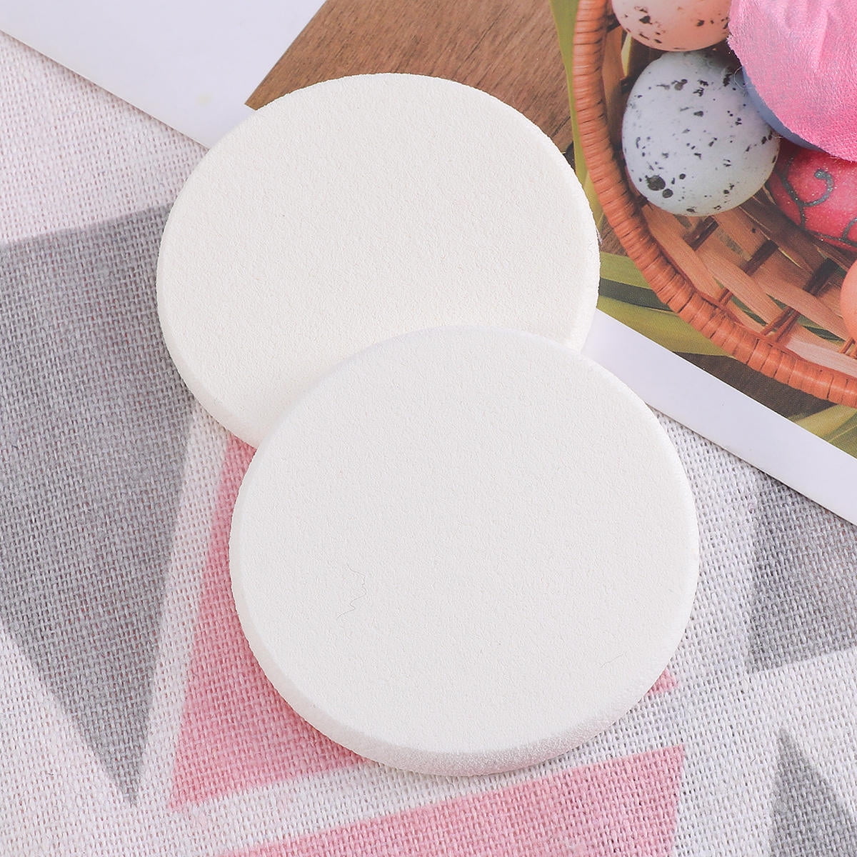 WHAMVOX Pcs Round Puff Sponge Foundation Face Powder White - Walmart.com