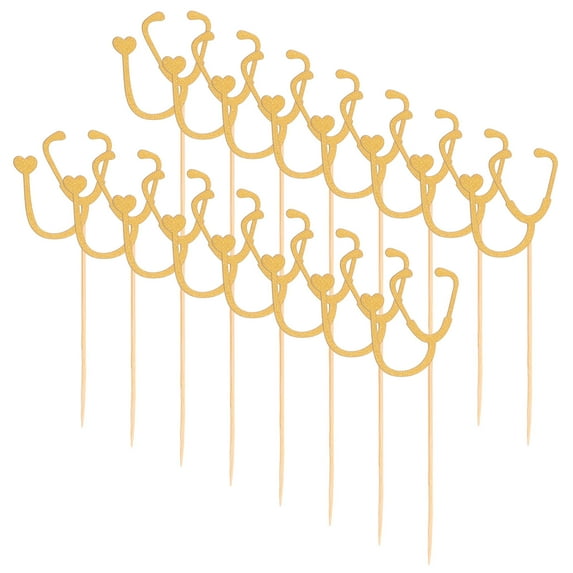 WHAMVOX Pcs Stethoscope Cupcake Toppers for Doctor Medical School ...