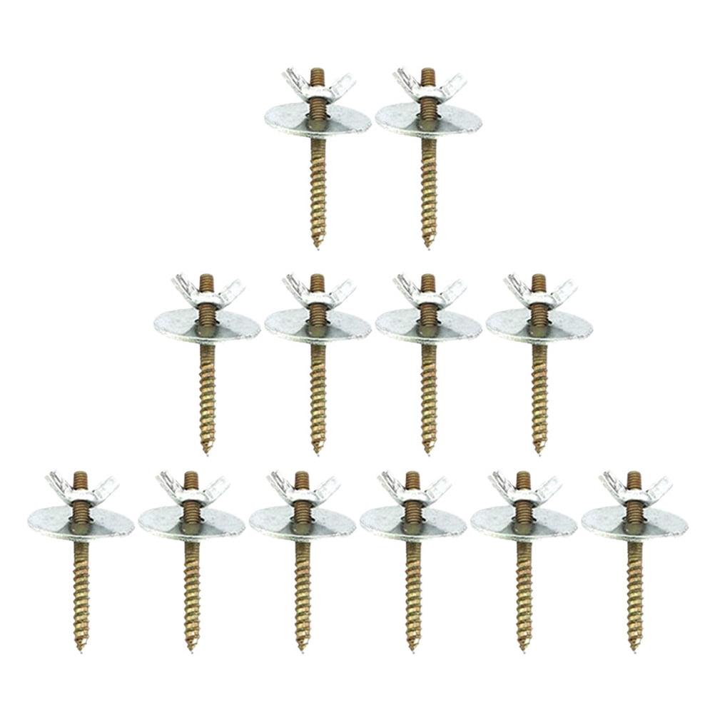 WHAMVOX 24 Sets Bird Perch Stand Screws Fitting Screws Nut Bird Feeder ...