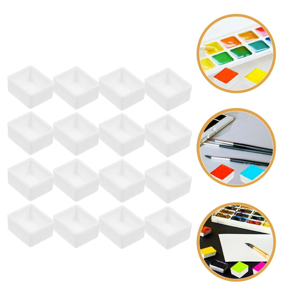 WHAMVOX 24pcs Empty Paint Cans Watercolor Paint Pans For Diy Watercolor ...