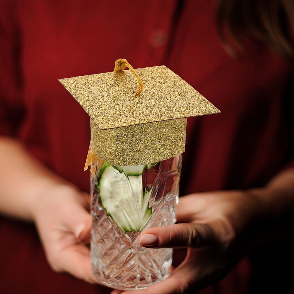 WHAMVOX 24pcs Graduation Hat Bottle Toppers For Graduation Party ...