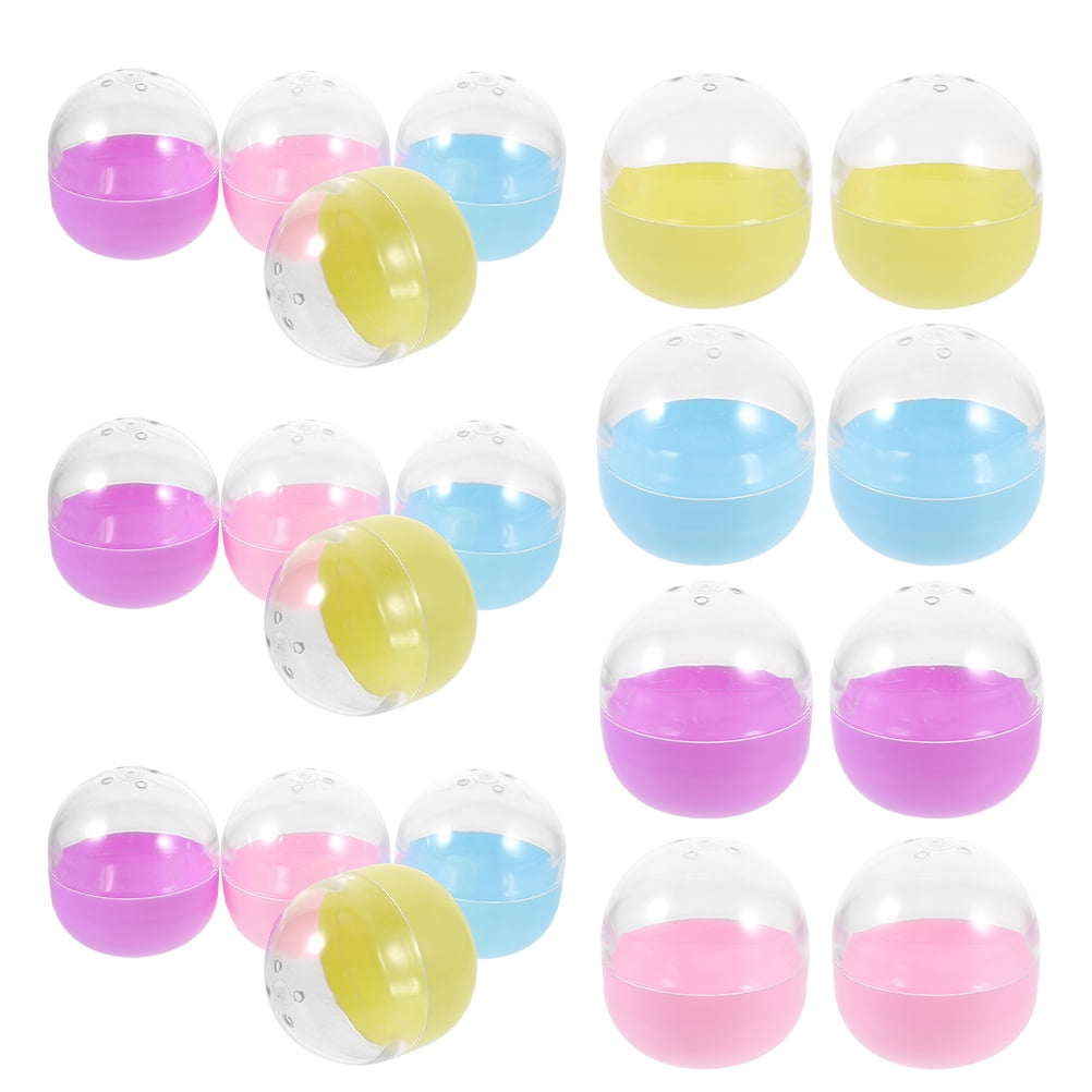 WHAMVOX 25 Pcs Gumball Machine Refills Fillable Capsules Shell ...