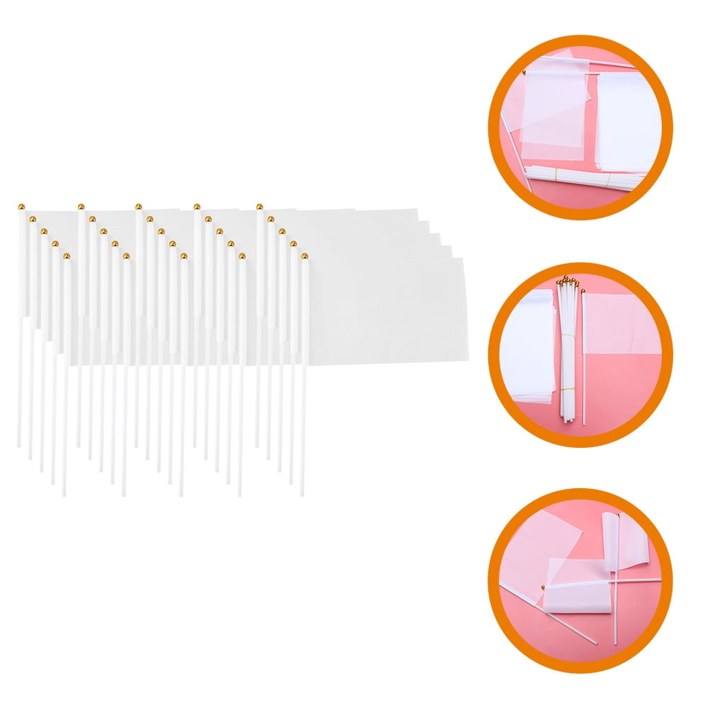 WHAMVOX 25 Pcs Hand Crank Flags Competition Sturdy Handle - Walmart.com