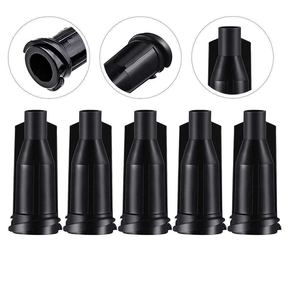 WHAMVOX 250pcs Black Plastic Luer Lock Syringe Caps for Protection Use ...