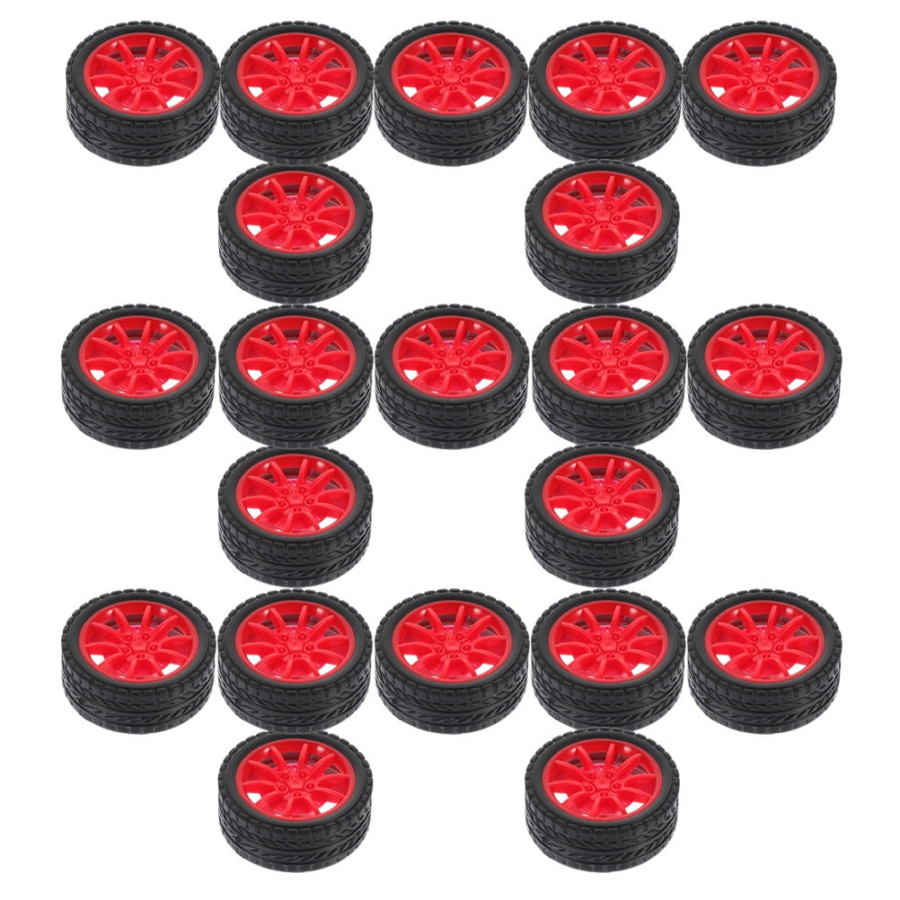 WHAMVOX 25pcs Car Toys Wheels DIY Kids Car Assemble Wheels Small Car ...