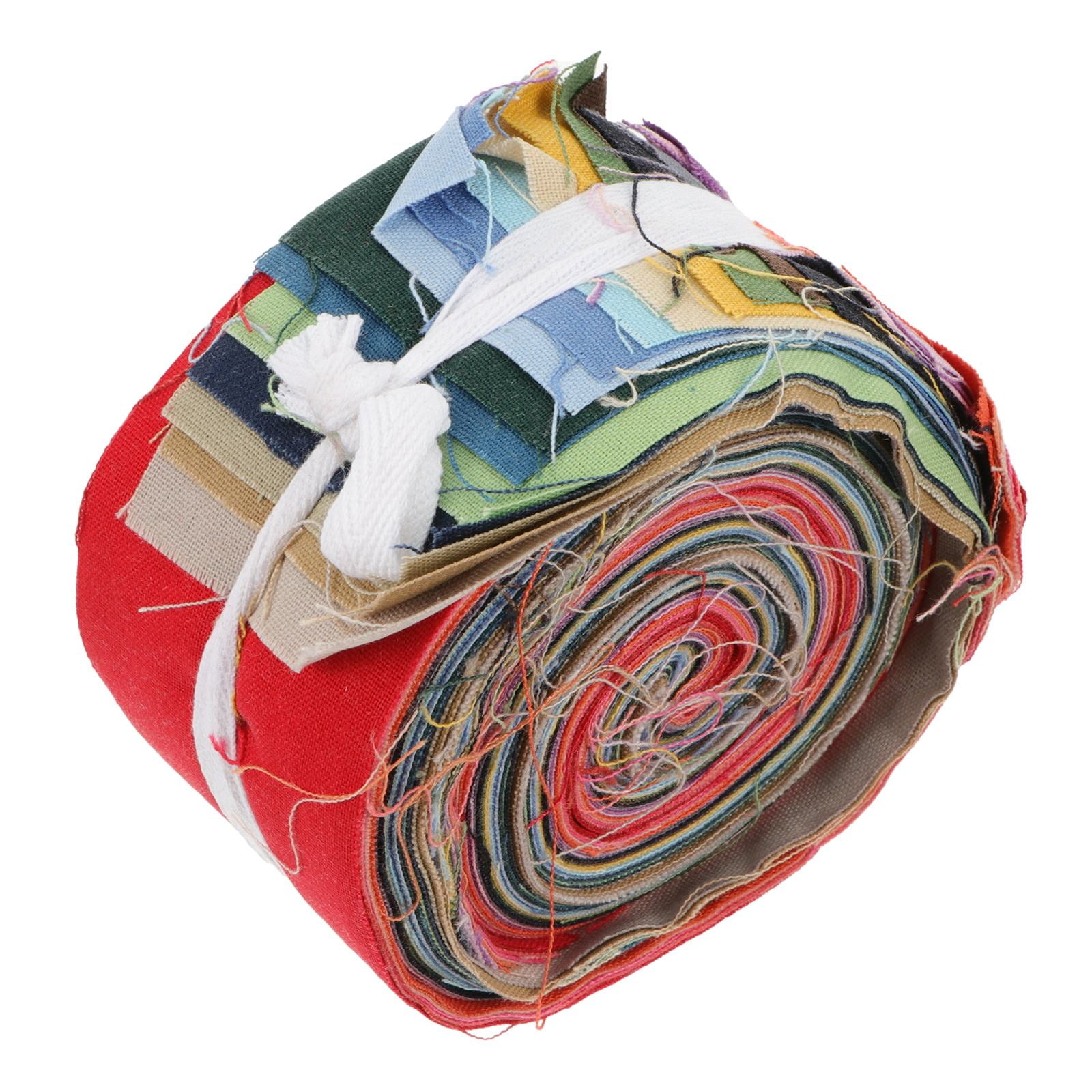 WHAMVOX 26 Pcs Strip Scrap Colored Cloth Strips Soft Texture Fabric ...