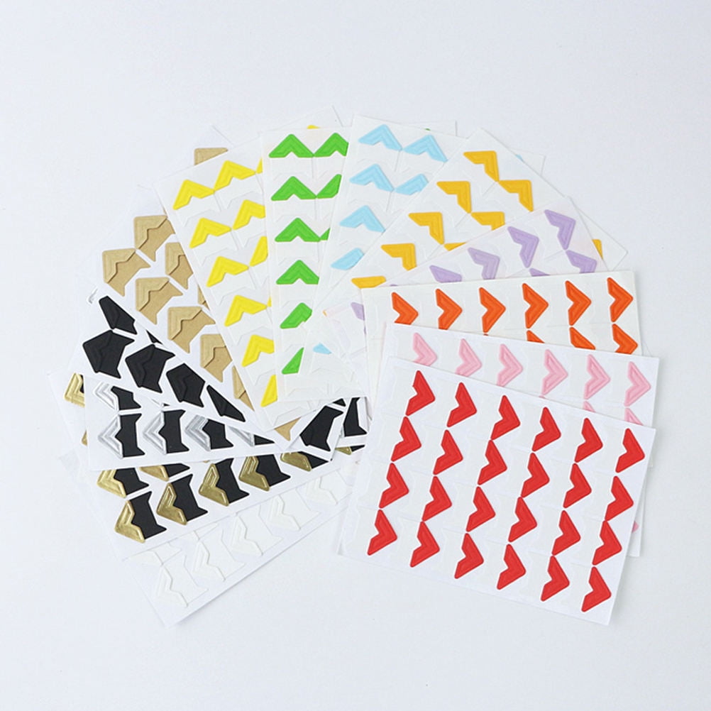 WHAMVOX 26 Sheets Photo Corners for Scrap Book Blue Diy Scrapbook Album ...
