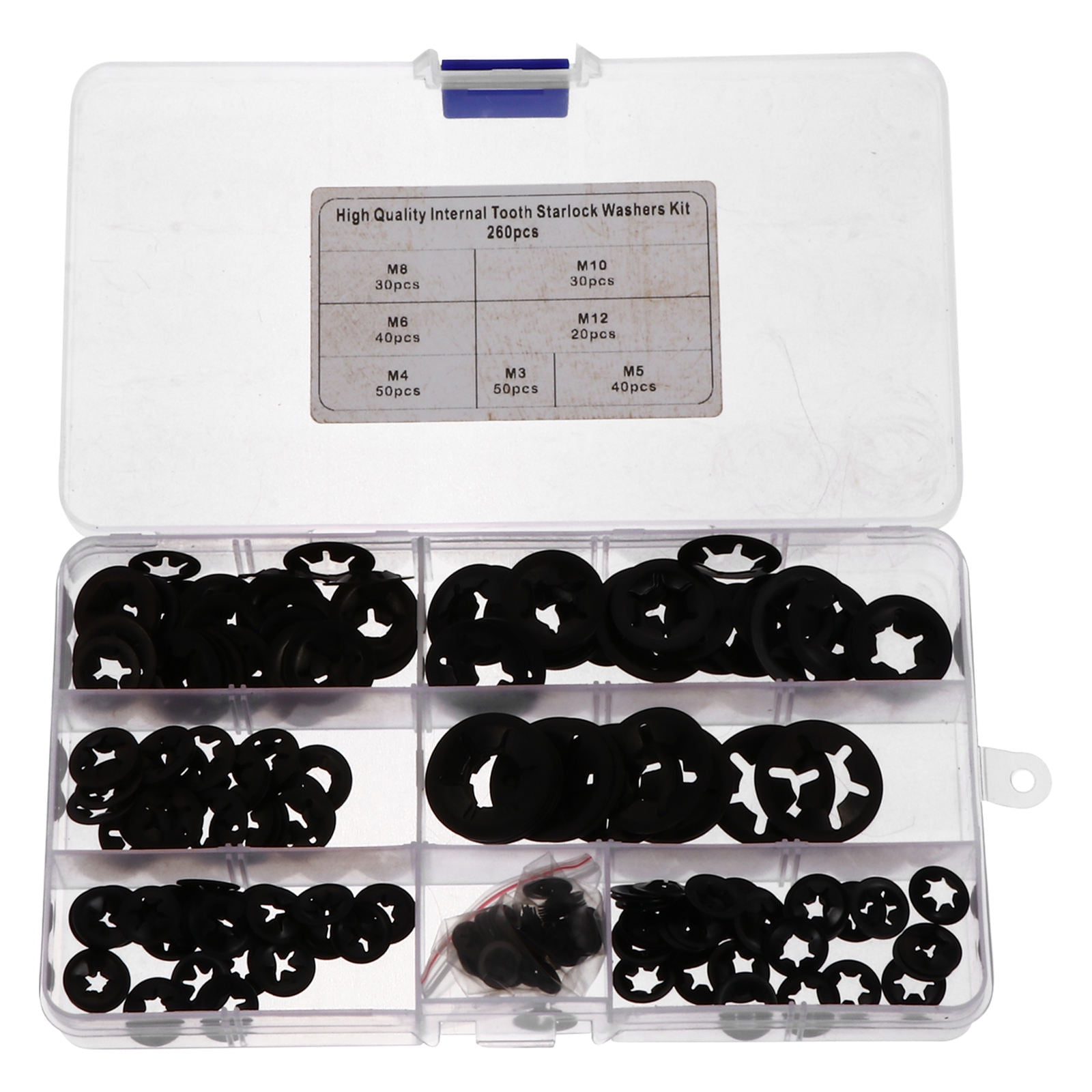 WHAMVOX 260Pcs -Blossom Shaped Locking Washers Retaining Clamps for ...