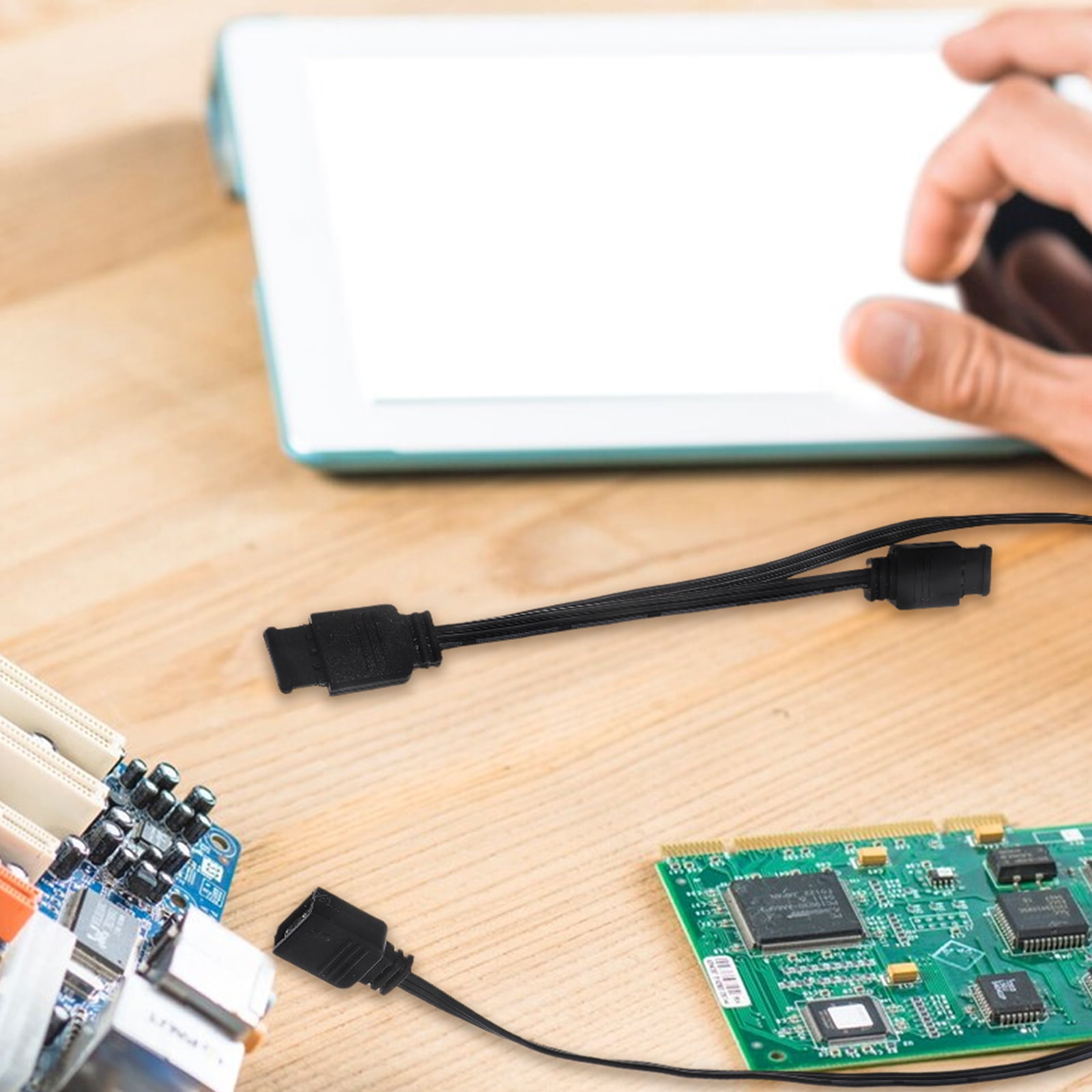 WHAMVOX 2PCS 1-To-2 Motherboard Extension Cables ARGB PC Cable ...