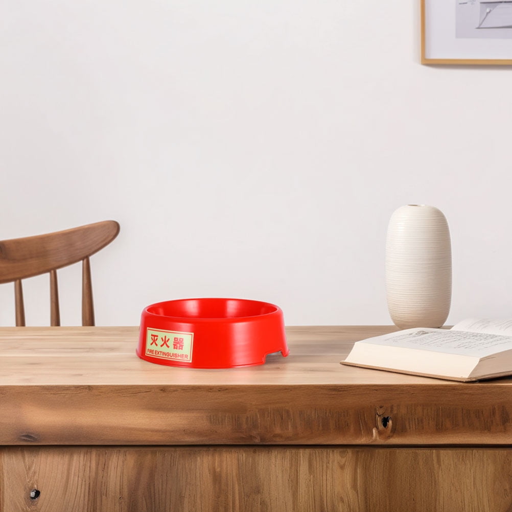 WHAMVOX 2PCS Fire Extinguisher Floor Stand Plastic Holder Fluorescence ...