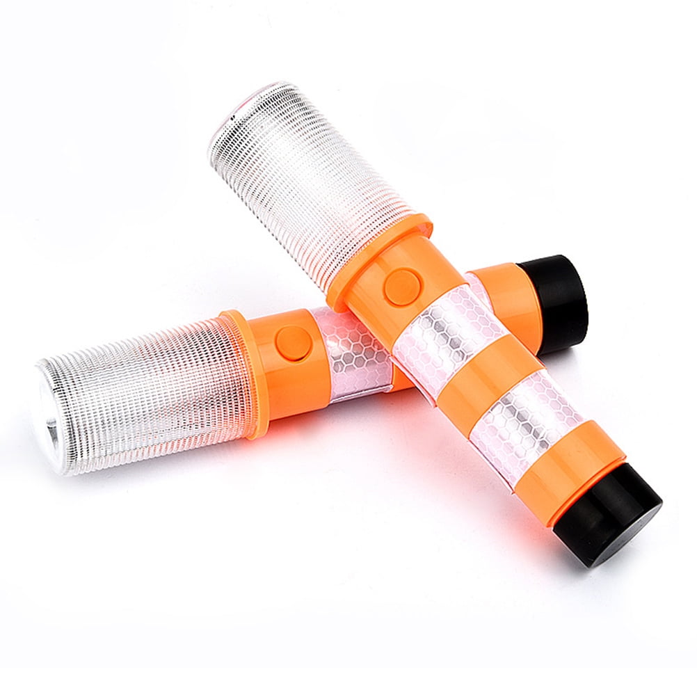 WHAMVOX 2Pc Magnetic Portable LED Roadside Detachable Stand Beacon ...