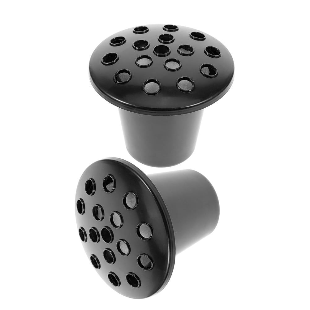 WHAMVOX 2Pcs Black Cemetery Vase Inserts PP Foam for Flower Holder and ...