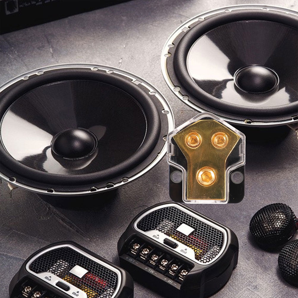 WHAMVOX 2Pcs Car Audio Accessories Power Distribution Block for ...