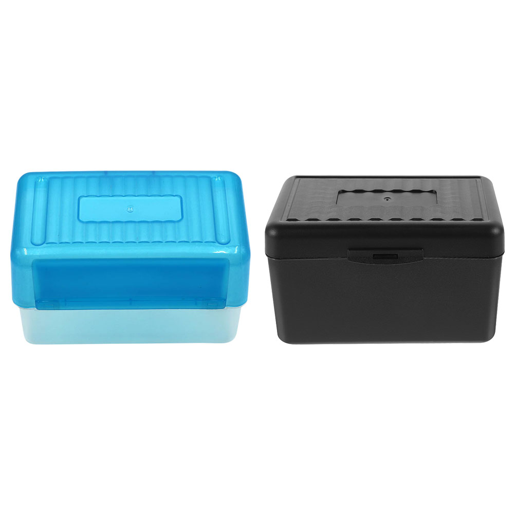 WHAMVOX 2Pcs Client Record Card Box Business Card Holder Multi-function ...