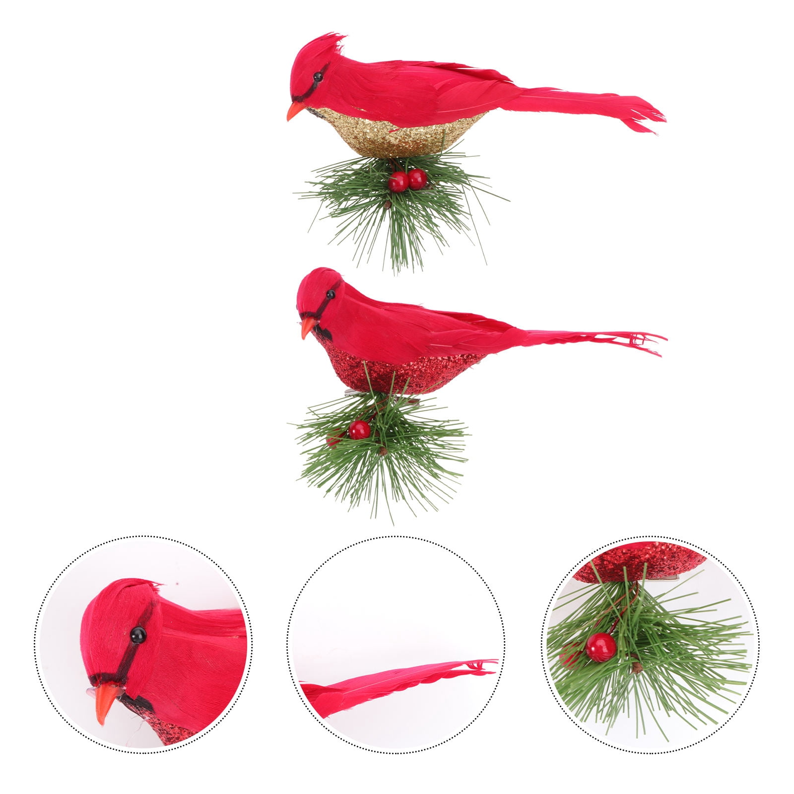 WHAMVOX 2Pcs Creative Tree Bundle Bird Event Spots Ornament Garden ...