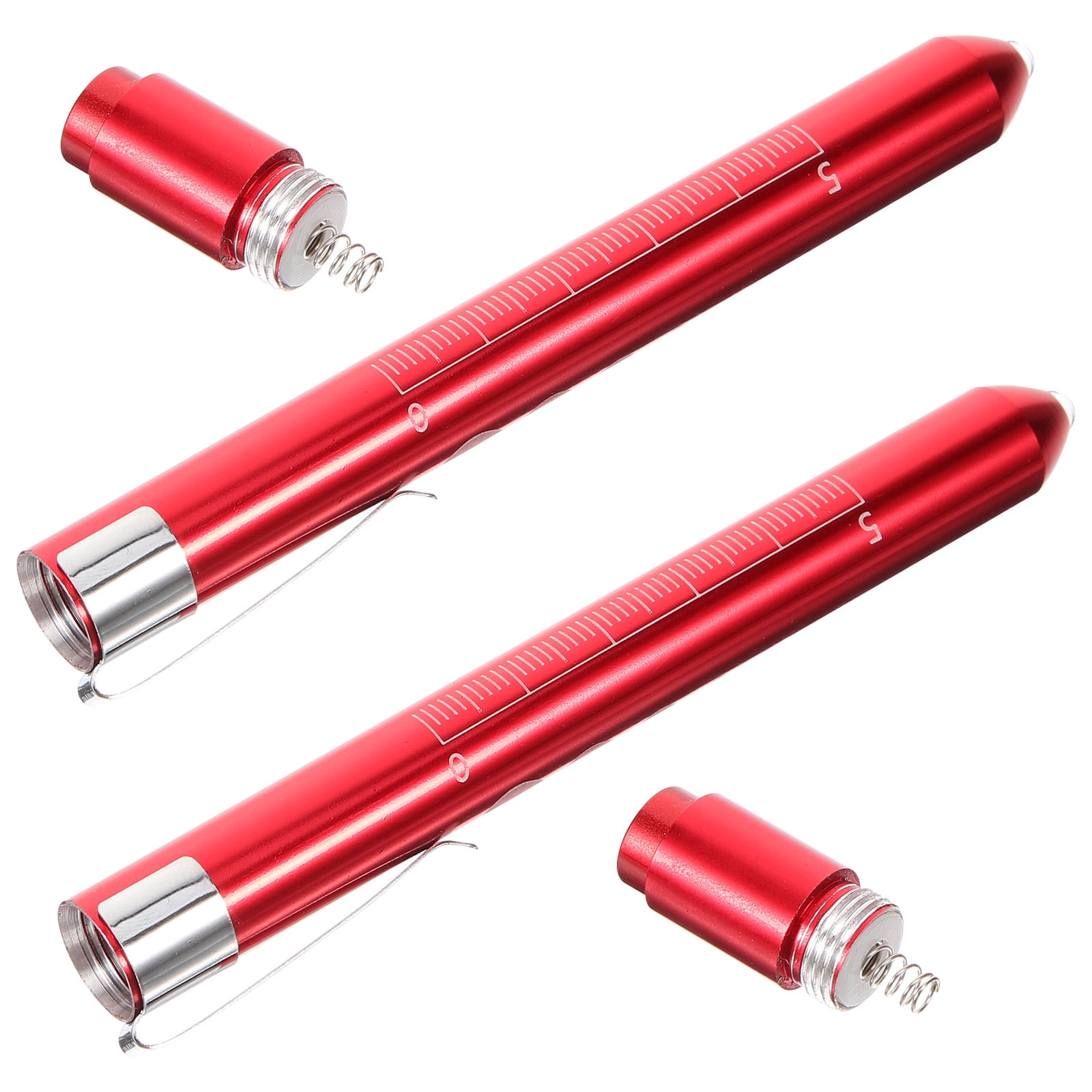 WHAMVOX 2Pcs Cylindrical Aluminum Alloy LED Pen Light for Medical ...