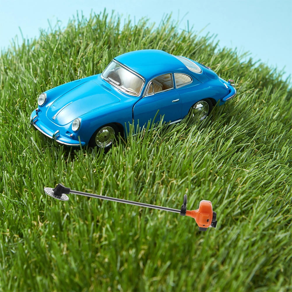 WHAMVOX 2Pcs Doll House Miniature Lawn Mower Mini Lawn Mower Model ...