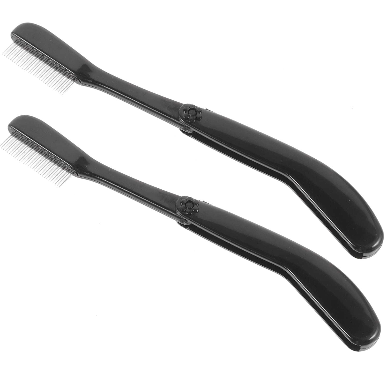 WHAMVOX 2Pcs Eyelash Combs Steel Needle Plastic Separating Eyelashes ...