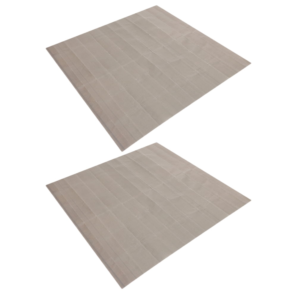 WHAMVOX 2Pcs Fireproofing Fire Pit Floor Protector Square Camping ...