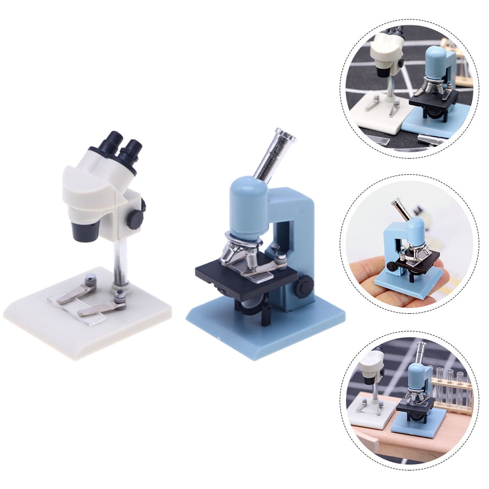 WHAMVOX 2Pcs Handheld Small Microscope for Children and Dollhouse ...