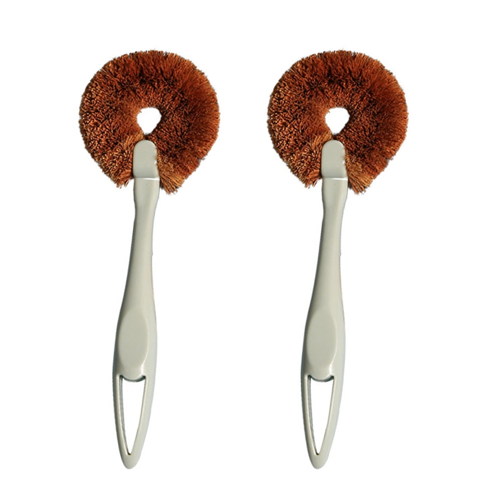 WHAMVOX 2Pcs Kitchen Scrubbers for Dishes with Long Handle and Steel ...
