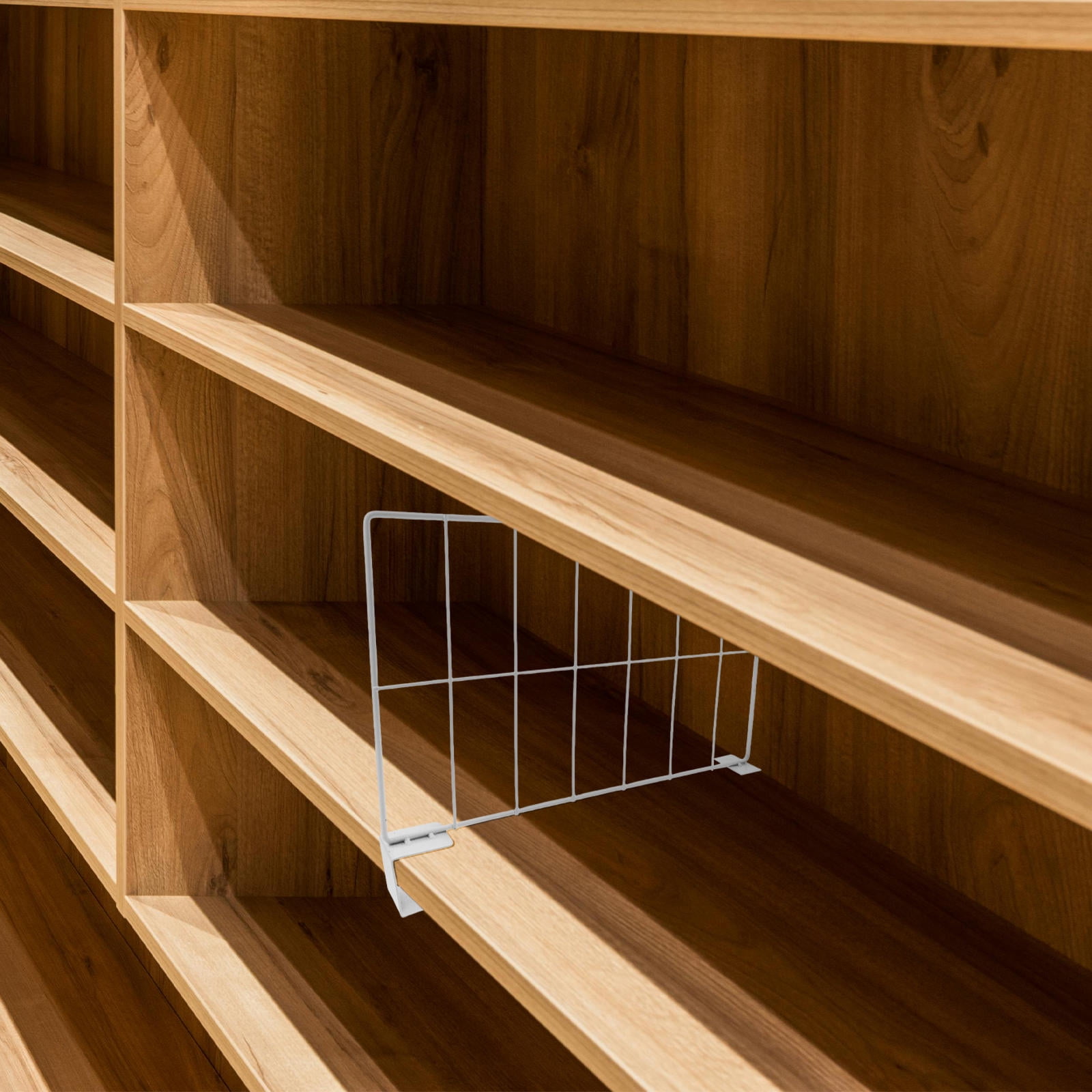 WHAMVOX 2Pcs Metal Grid Shelf Dividers for Storage Organization Wire ...