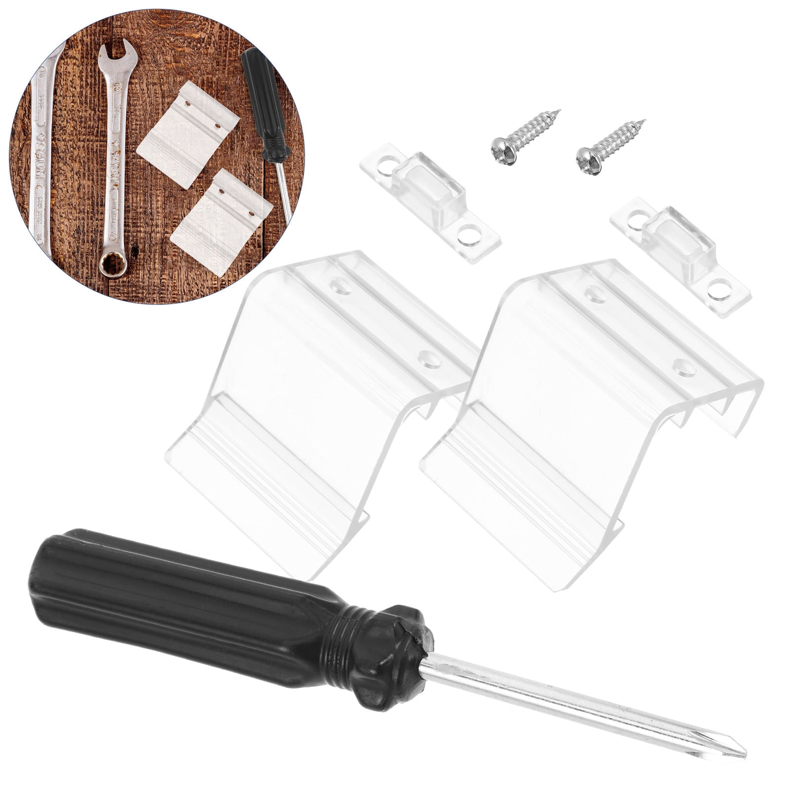 WHAMVOX 2Pcs Transparent RV Door Latch Sliding Door Latch with Screw ...