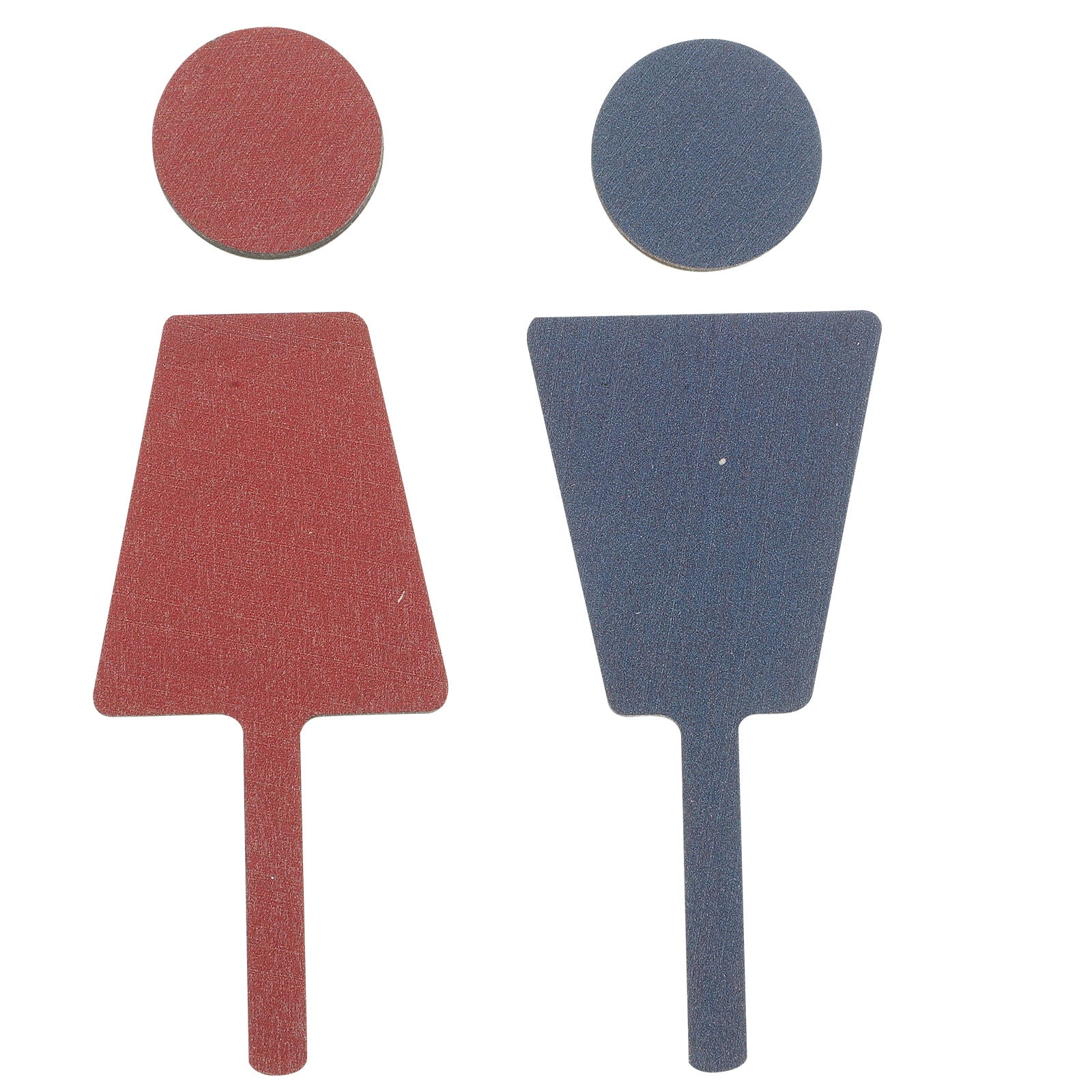 WHAMVOX 2Pcs Wooden Rectangular Toilet Sign for Business Owners Wall ...