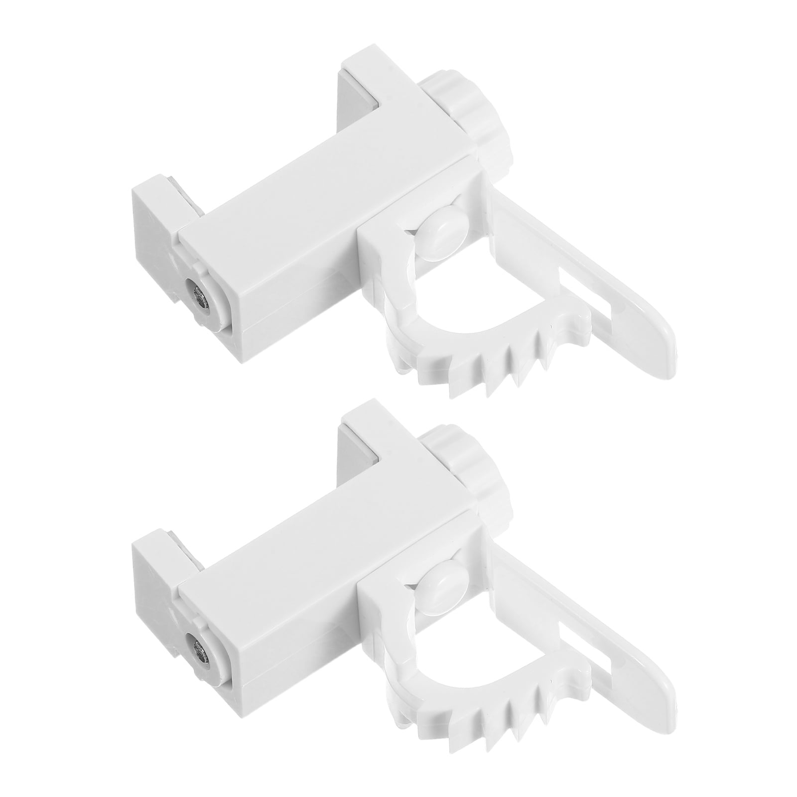WHAMVOX 2pcs Adjustable Curtain Rod Hangers Plastic Clip On Curtain Rod ...