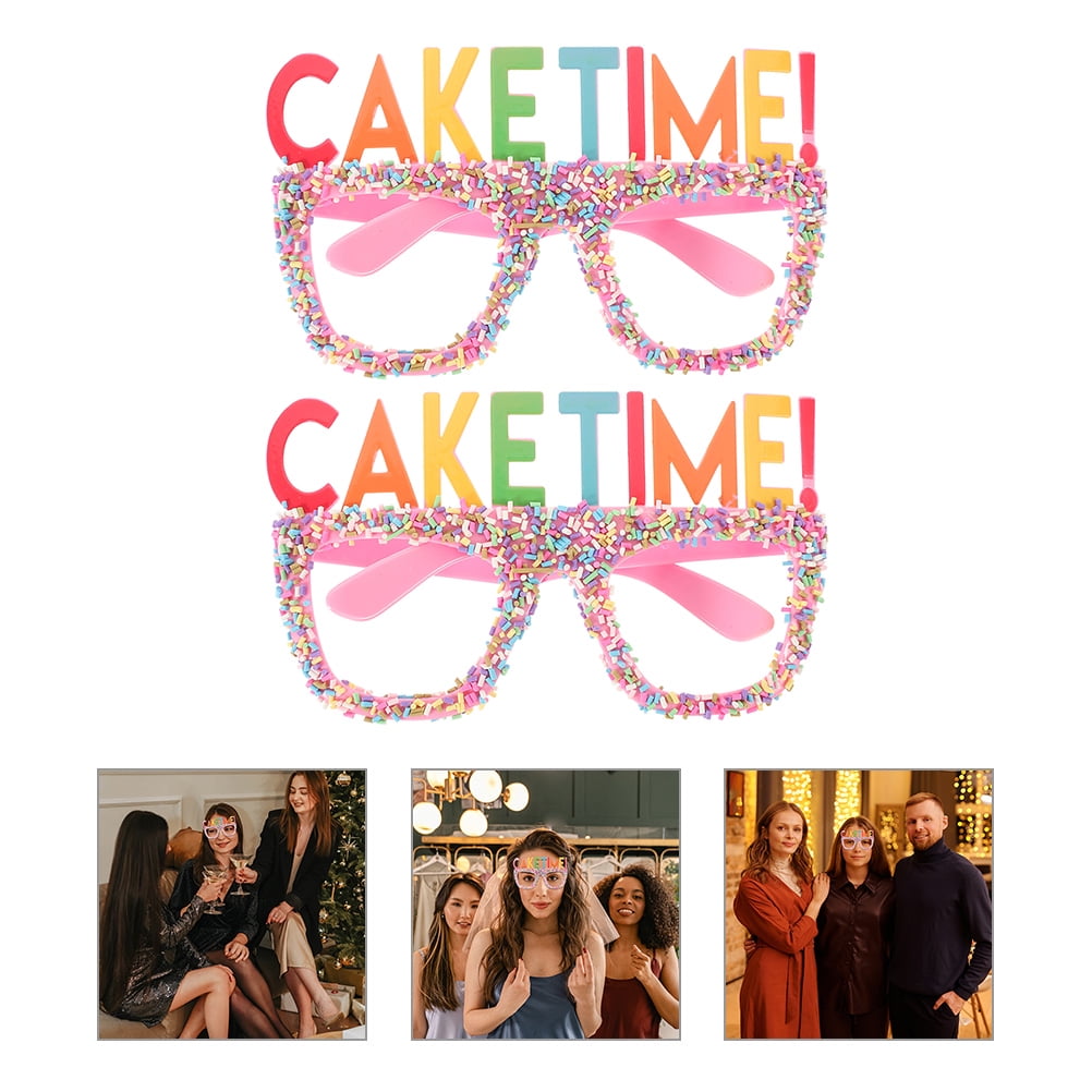 WHAMVOX 2pcs Birthday Glasses Party Glasses Birthday Novelty Glasses ...