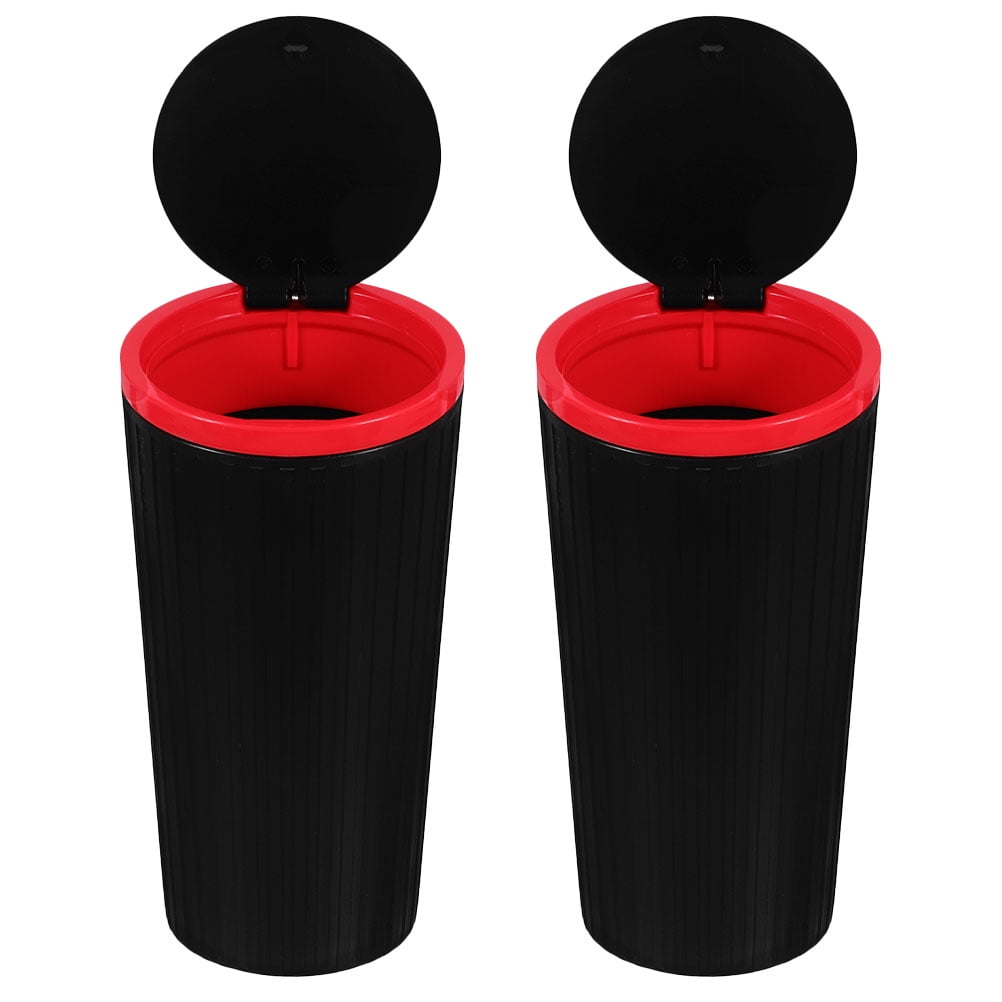 WHAMVOX 2pcs Car Trash Cans Vehicle Trash Bin Portable Garbage Bin Auto ...