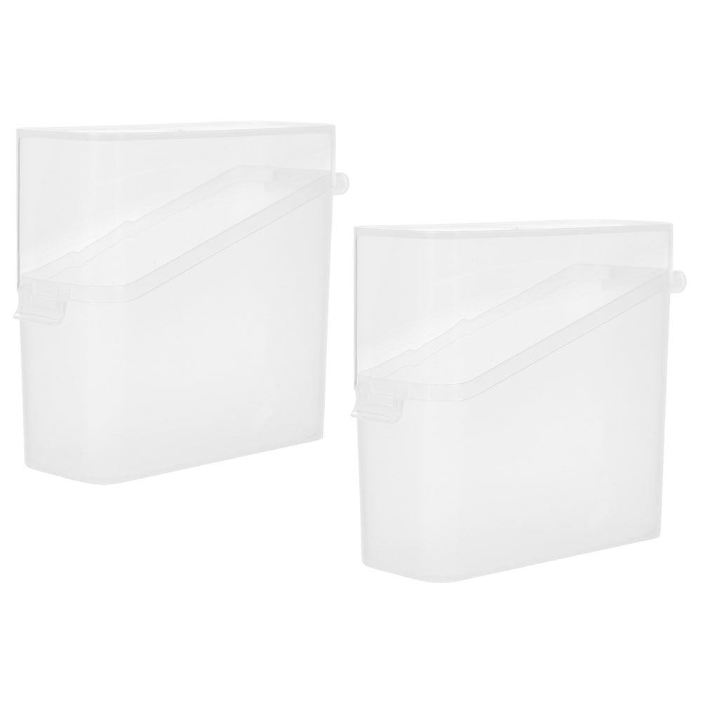 WHAMVOX 2pcs Cheese Slice Storage Containers Clear Plastic Cheese Slice ...