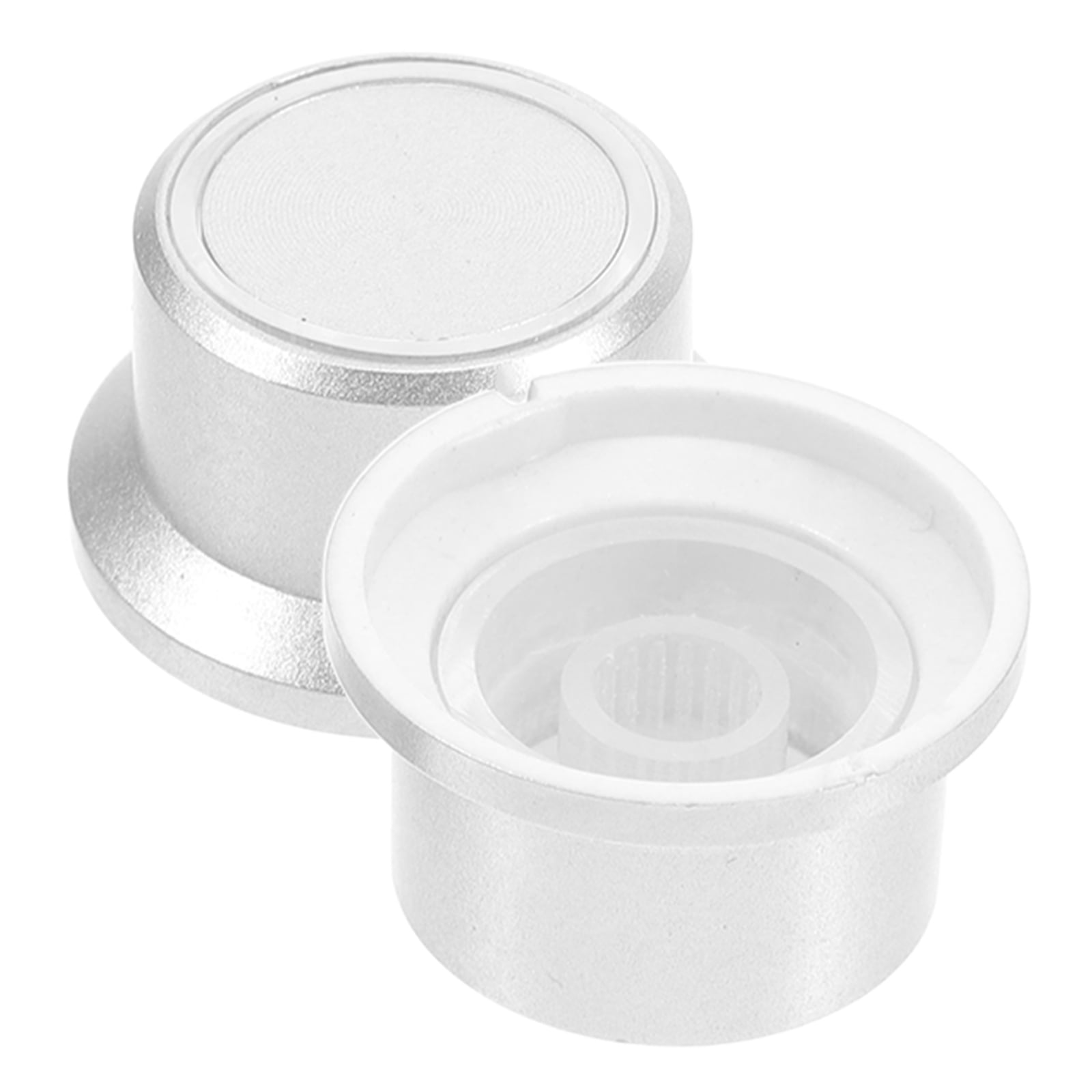 WHAMVOX 2pcs Clear Plastic Rotary Knobs Potentiometer Knobs for 6mm Shaft Speed Control for ...