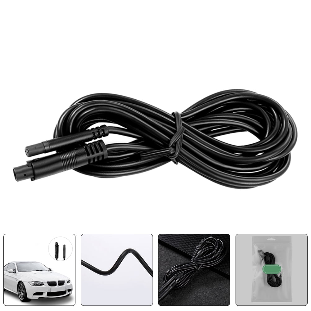 WHAMVOX 2pcs Dash Cam Extension Cables 4-pin Rear View Camera Extension ...