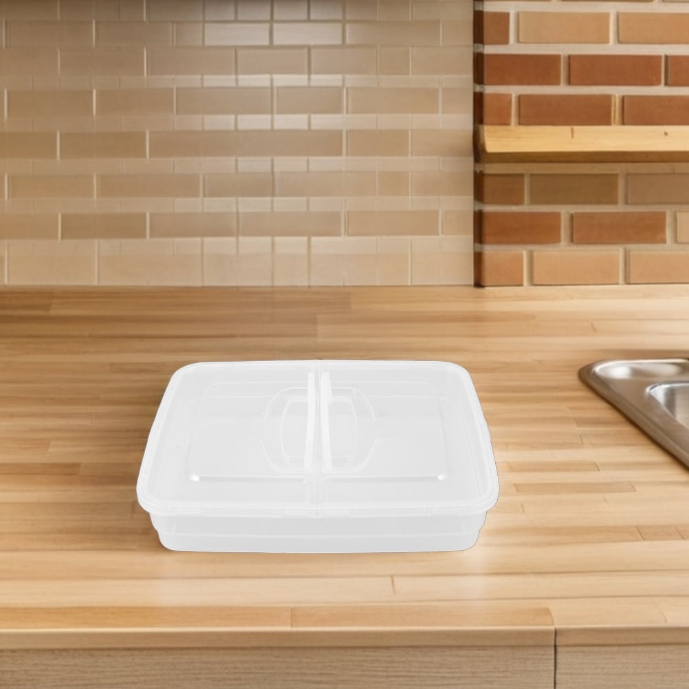 SKISUNO Pizza Dough Proofing Trays Transparent 2Pcs 14.2X10.2X3In ...