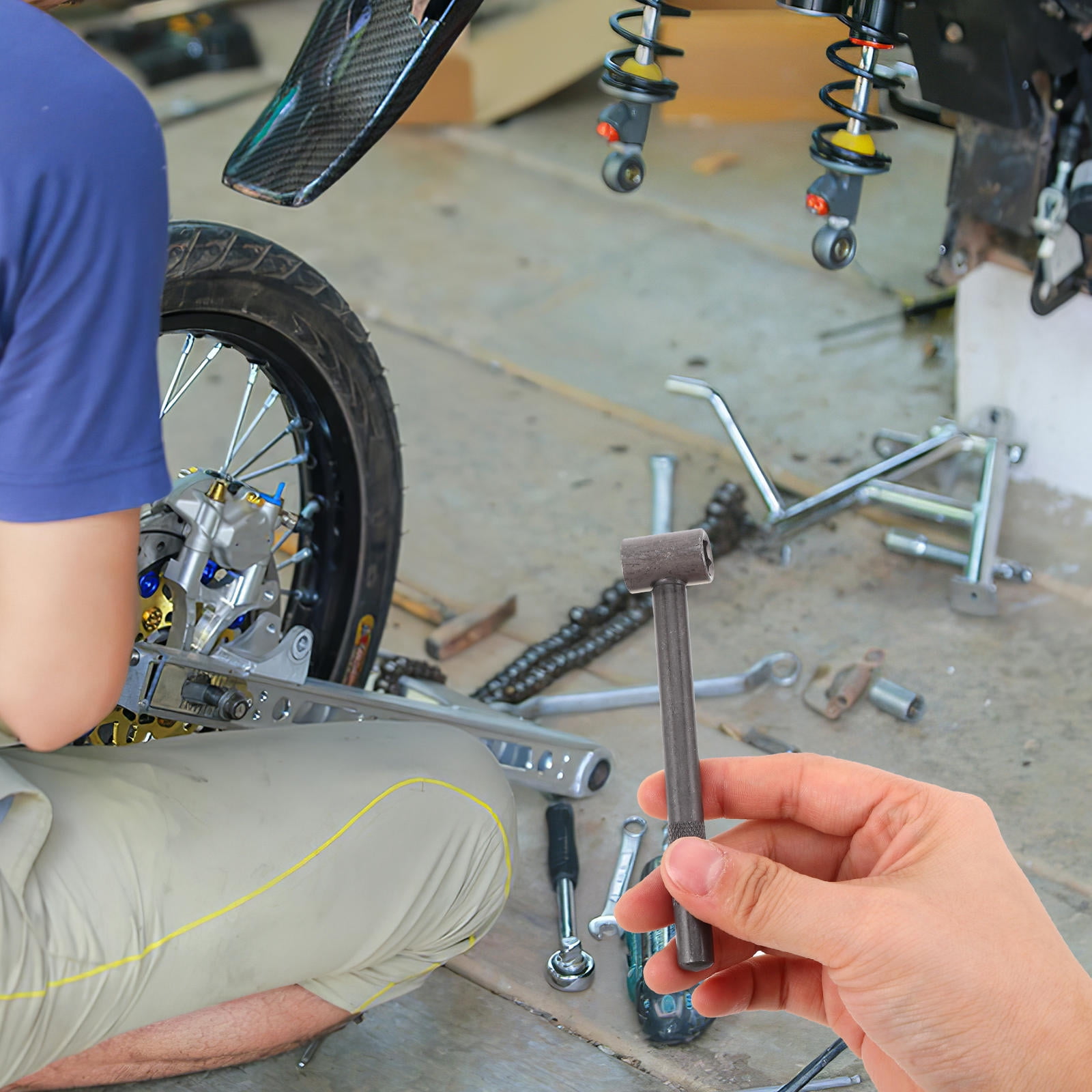 WHAMVOX 2pcs Engine Valve Adjustment Wrench Valve Guide Tool Motorcycle ...