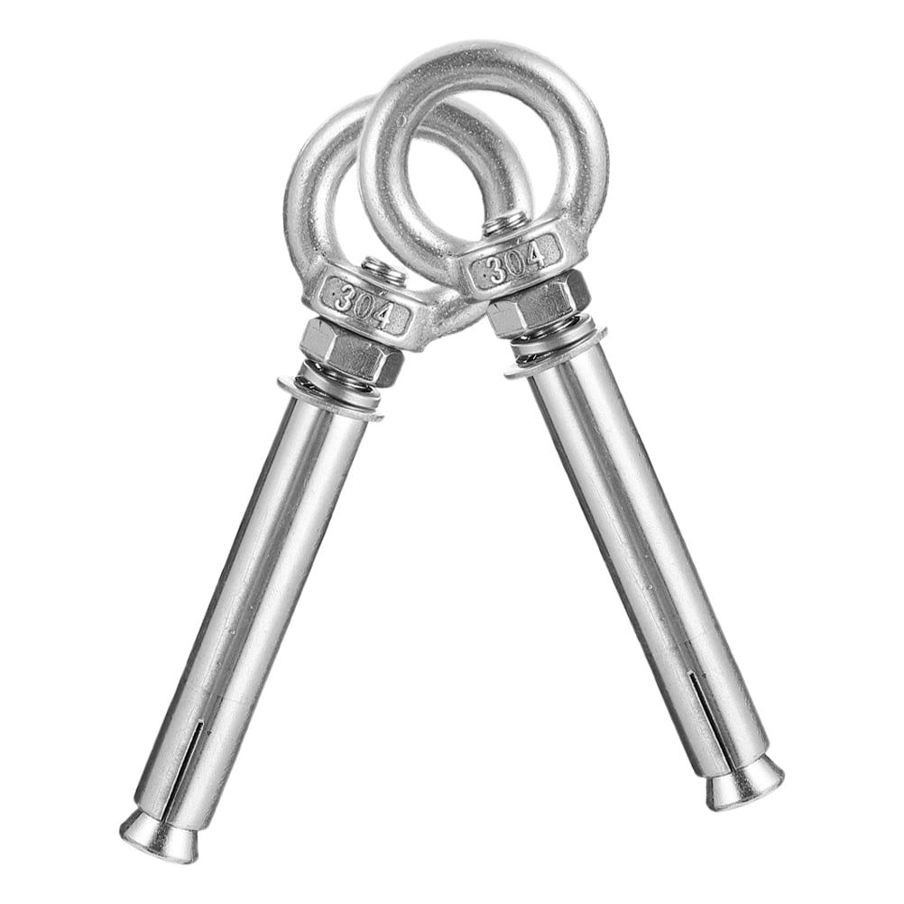 WHAMVOX 2pcs Expansion Concrete Anchors Eyebolt Screw Eyebolts For ...