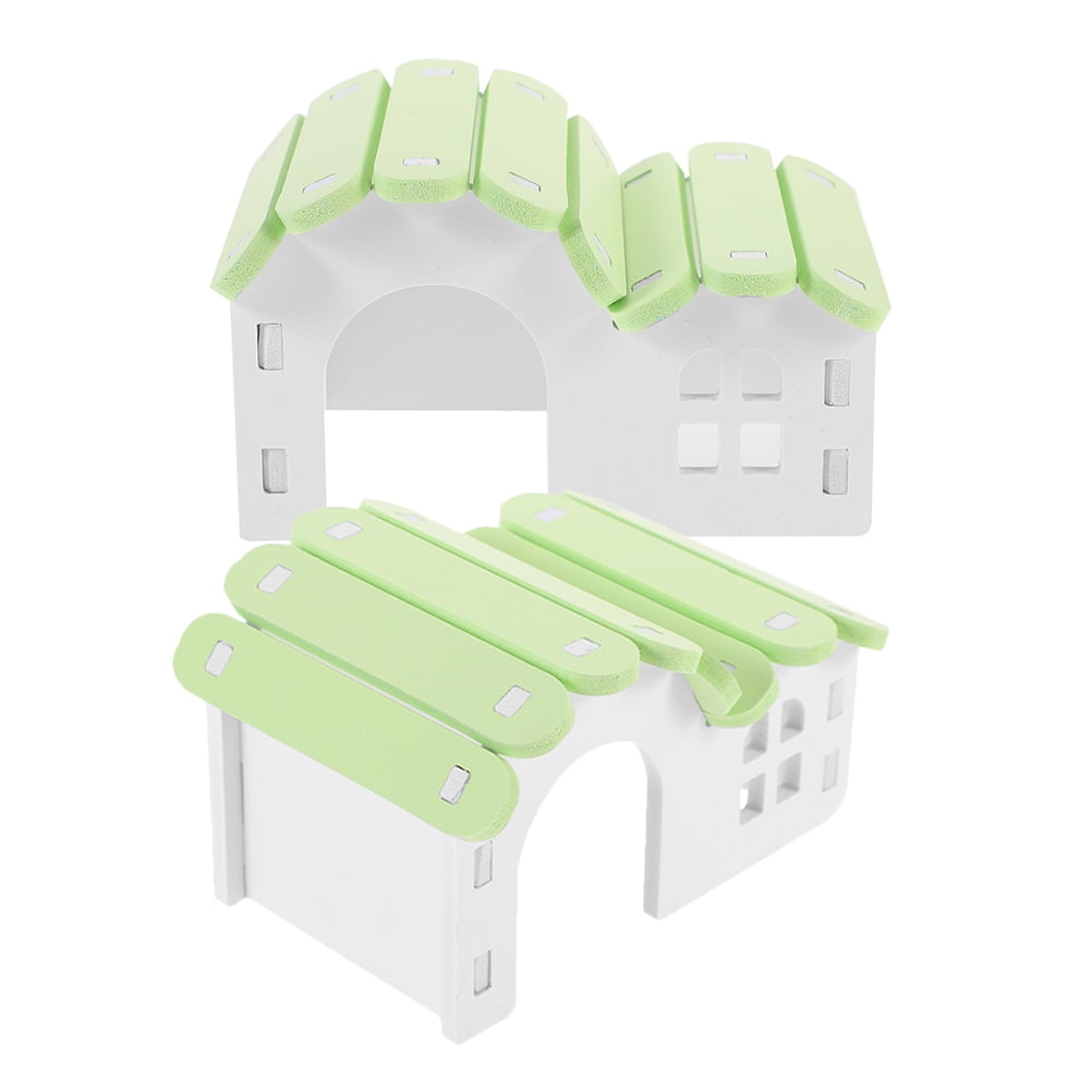 SEWCHICS Bright Color Small Animal Entertainment Hut 2Pcs - Walmart.com