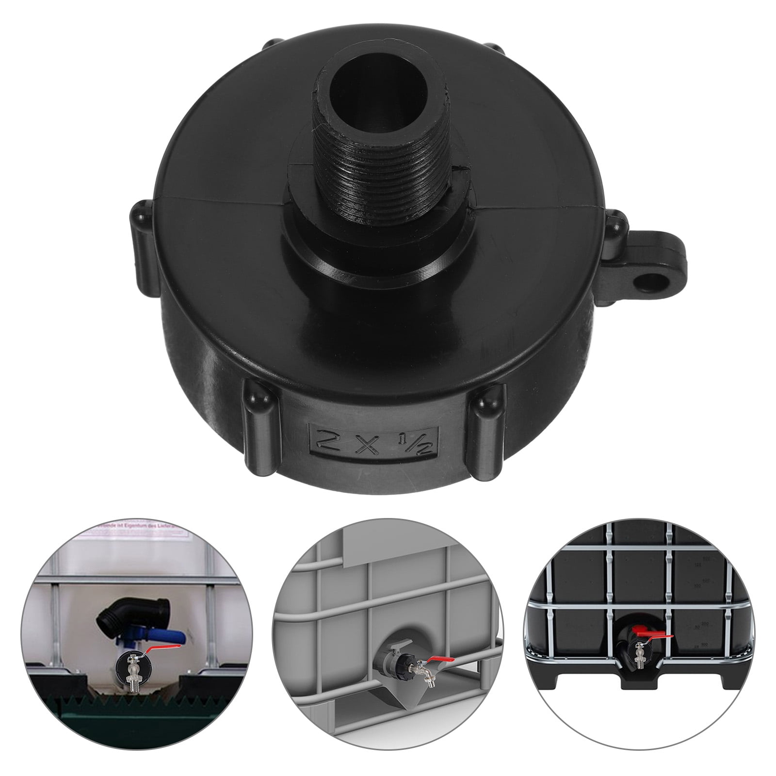 WHAMVOX 2pcs IBC Tote Fittings IBC Tank Adapter Water Tank Valve ...