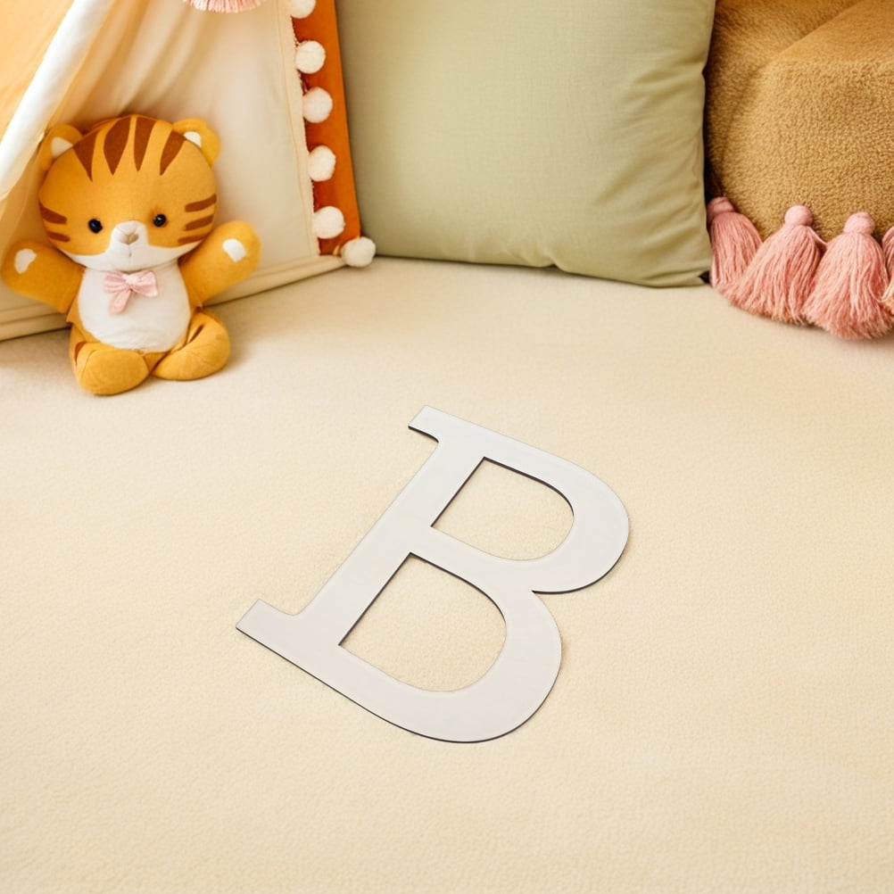 WHAMVOX 2pcs Large Wood Letter B Unfinished Paintable Wooden Letters ...