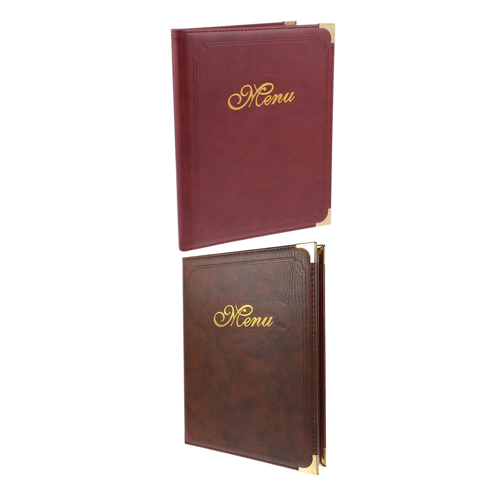 WHAMVOX 2pcs Menu Cover Holder Menu Book A4 Menu Book Meal Menu Folder ...
